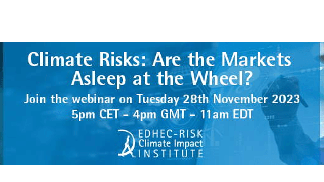 Club Risques & Assurances | Webinar: Climate Risks: Are the Markets ...